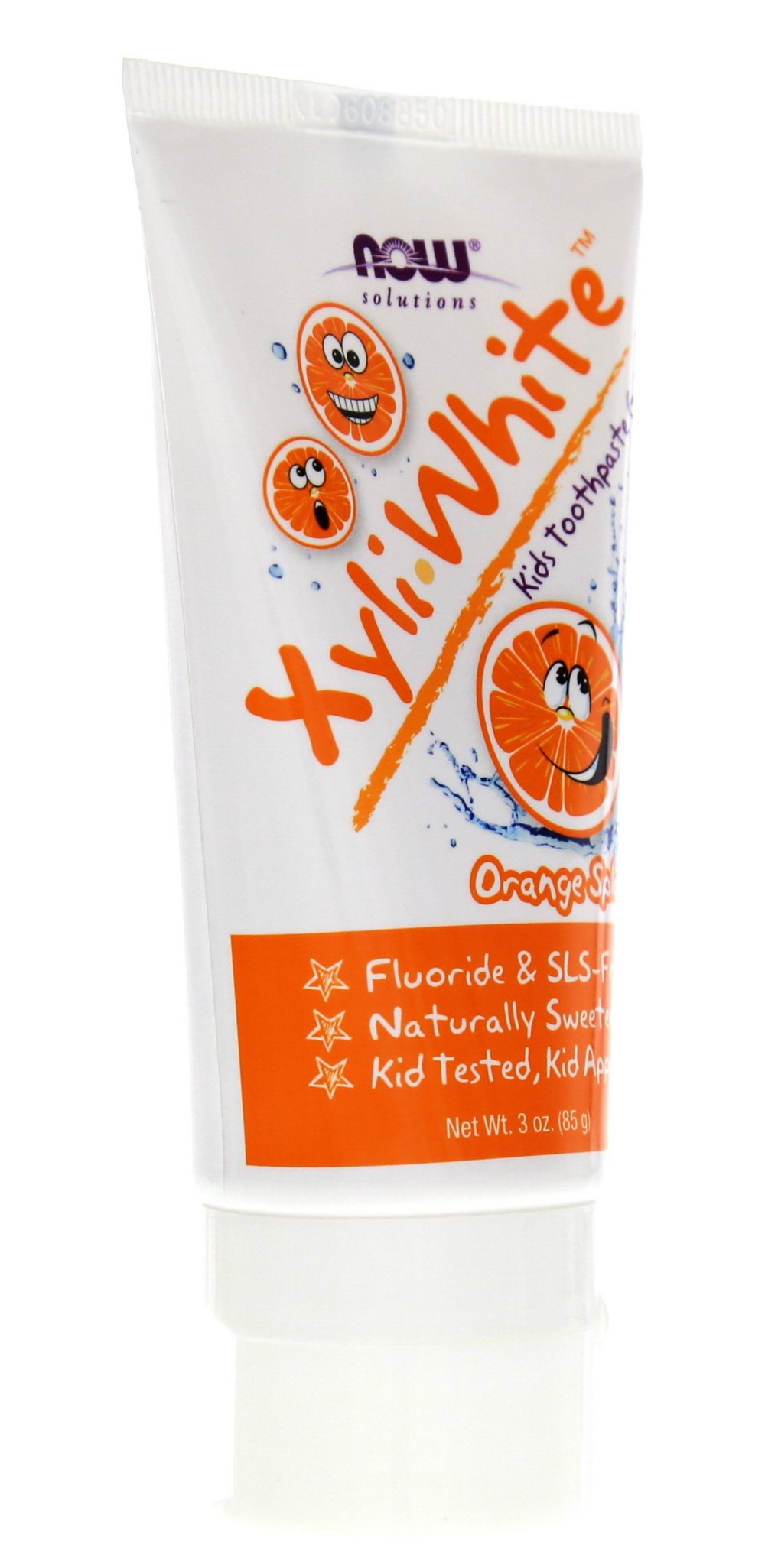 XyliWhite Orange Splash Kids Toothpaste Now Foods 3 oz Gel Pack of 2