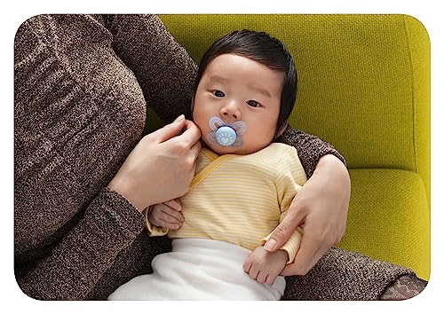 MAM Start Newborn Girl Pacifiers, Best for Breastfed Babies, Blue,3 Count (Pack of 1)