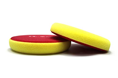 Maxshine 5” Hook & Loop Flat Polishing Foam Pad - DA and Rotary Polisher Compatible, Scientifically Designed Polishing Pad for Seamless Contouring