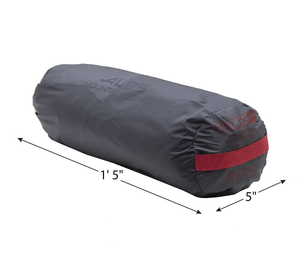 ALPS Mountaineering Helix 1-Person Tent, Charcoal/Red