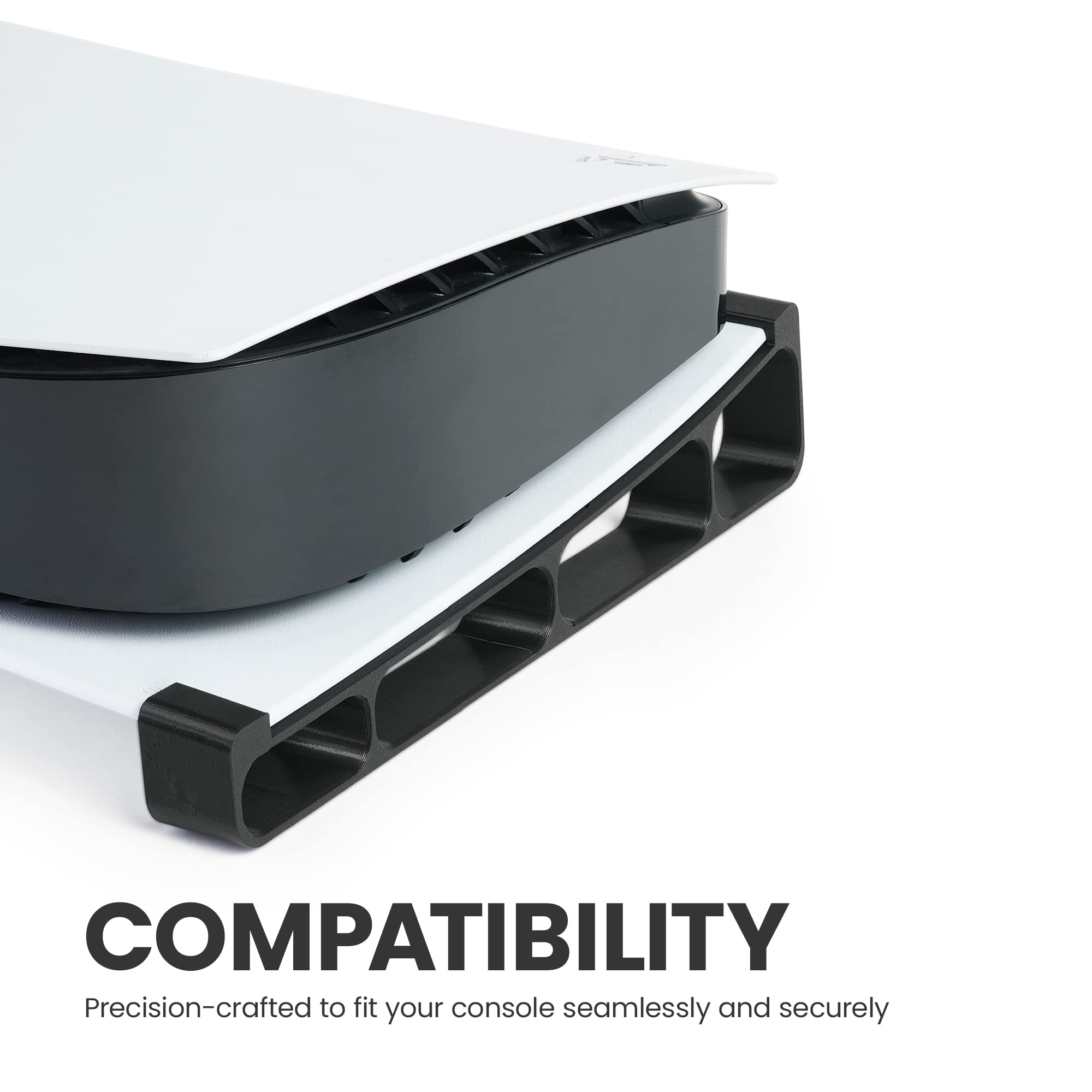 Glistco Skates - Horizontal Stand Compatible with PS5 - Digital Edition (Black)