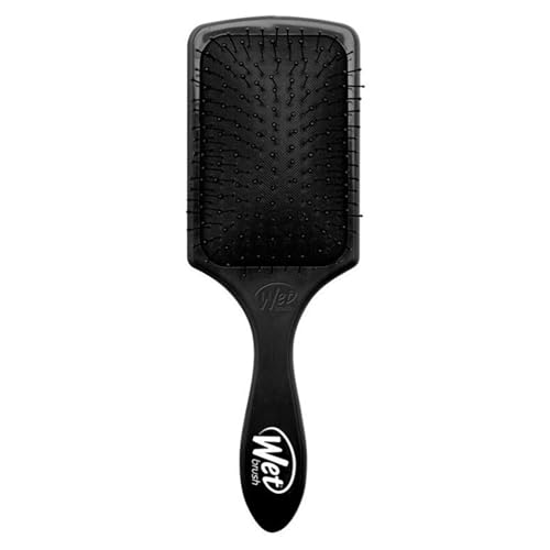 Wet Brush Paddle Detangler Hair Brush, Black - Ultra-Soft IntelliFlex Bristles with AquaVent Design – Great For Hair Treatments - Pain-Free Brush For Women, Men, Wet Dry Damaged Hair