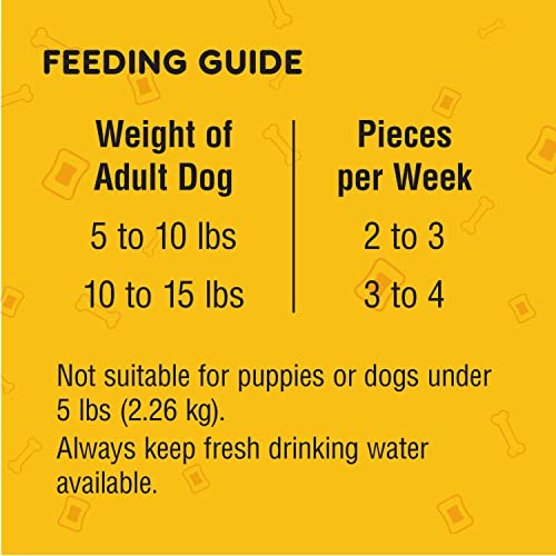 PEDIGREE MINI JUMBONE Small Dog Treats Real Beef Flavor, 21 oz. Pack (35 Treats)