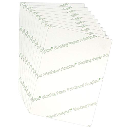 Printhead Hospital Heavyweight Blotting Paper for Flower Press, Calligraphy and Inkjet Printer Cleaning | 8x6 (10 Absorbent Paper Sheets) Blank Blotter Paper | Highly Absorbent Paper
