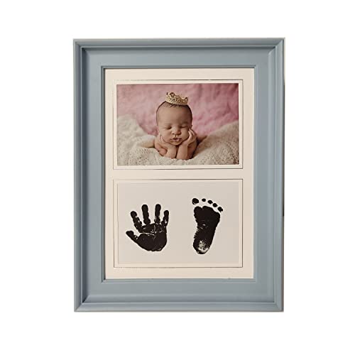 ZXT-parts 9x7 Baby Picture Frames Handprint and Footprint Kit. Photo Frame for Newborn. Opening 4.7x3.1 inch. White.