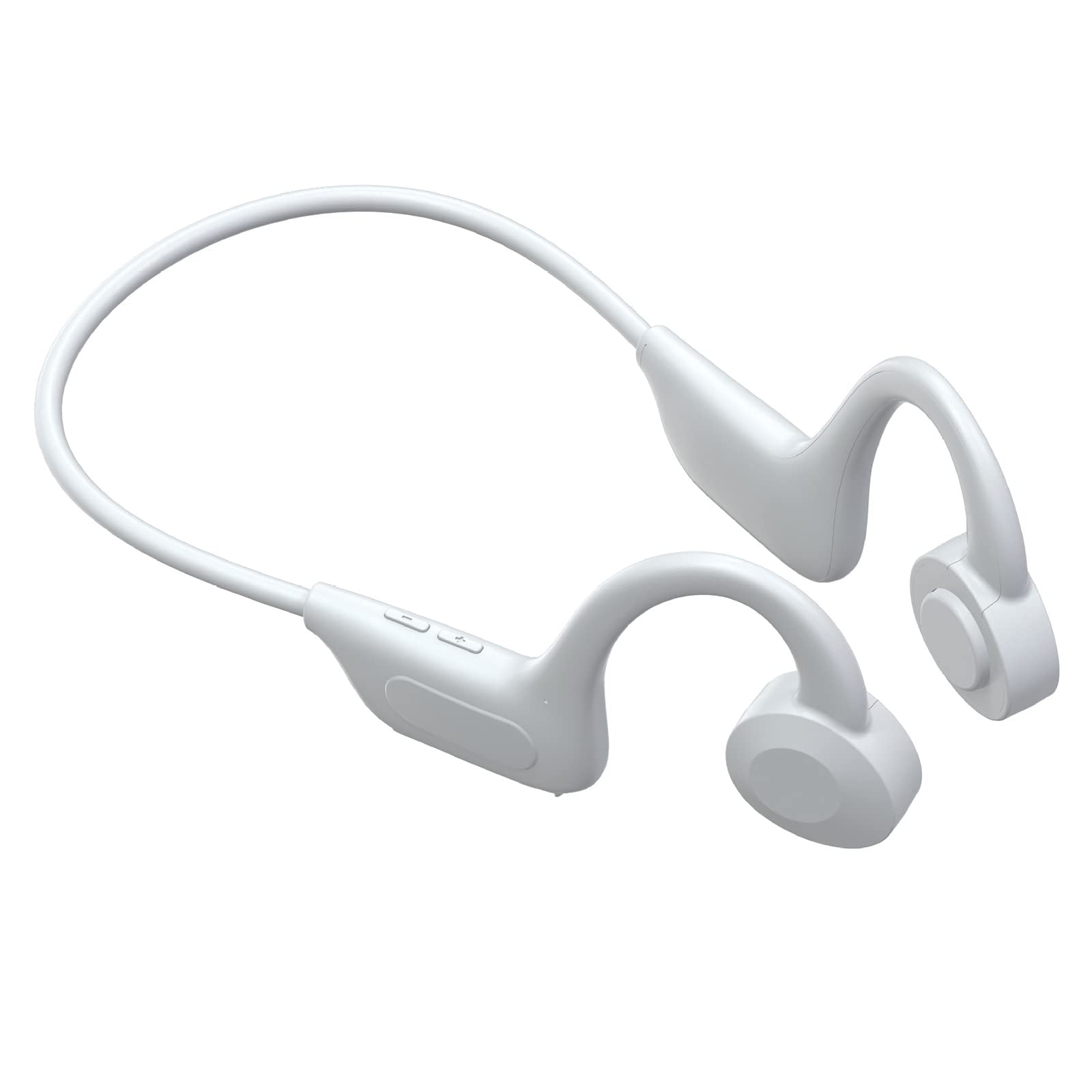 Bone Conduction Headphones Open Ear Bluetooth Wireless Sports Earbuds with Microphone Memory Card Waterproof Noise Cancelling Long Battery Life Headset Over Ear for Android iOS Running Workout Cycling