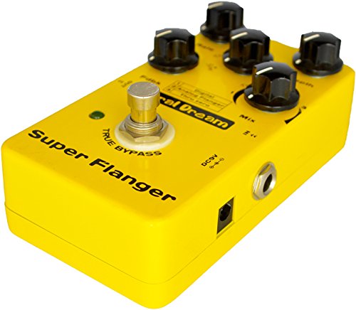Aural Dream Super Flanger Guitar Effect Pedal provides 3 Flanger effects and 6 modulation waveforms,True Bypass