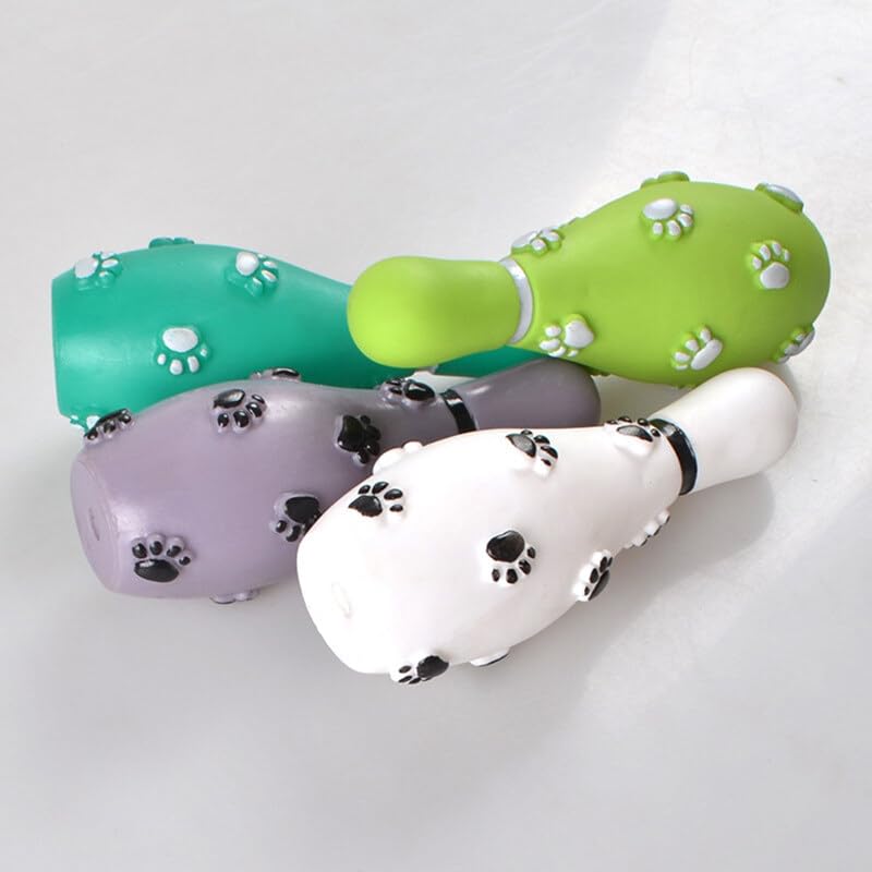 Interactive Puppy Dental Health Bowling Pin Chew Toy for Dogs