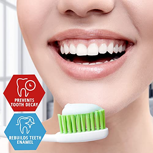 Medpride Travel Size Fluoride Toothpaste – Value Pack Of 12 Toothpaste Tubes 1.5 oz Each – Anticavity Toothpaste For Kids & Adults – Vegan Travel Toothpaste For Whiter Teeth And Fresh Breath