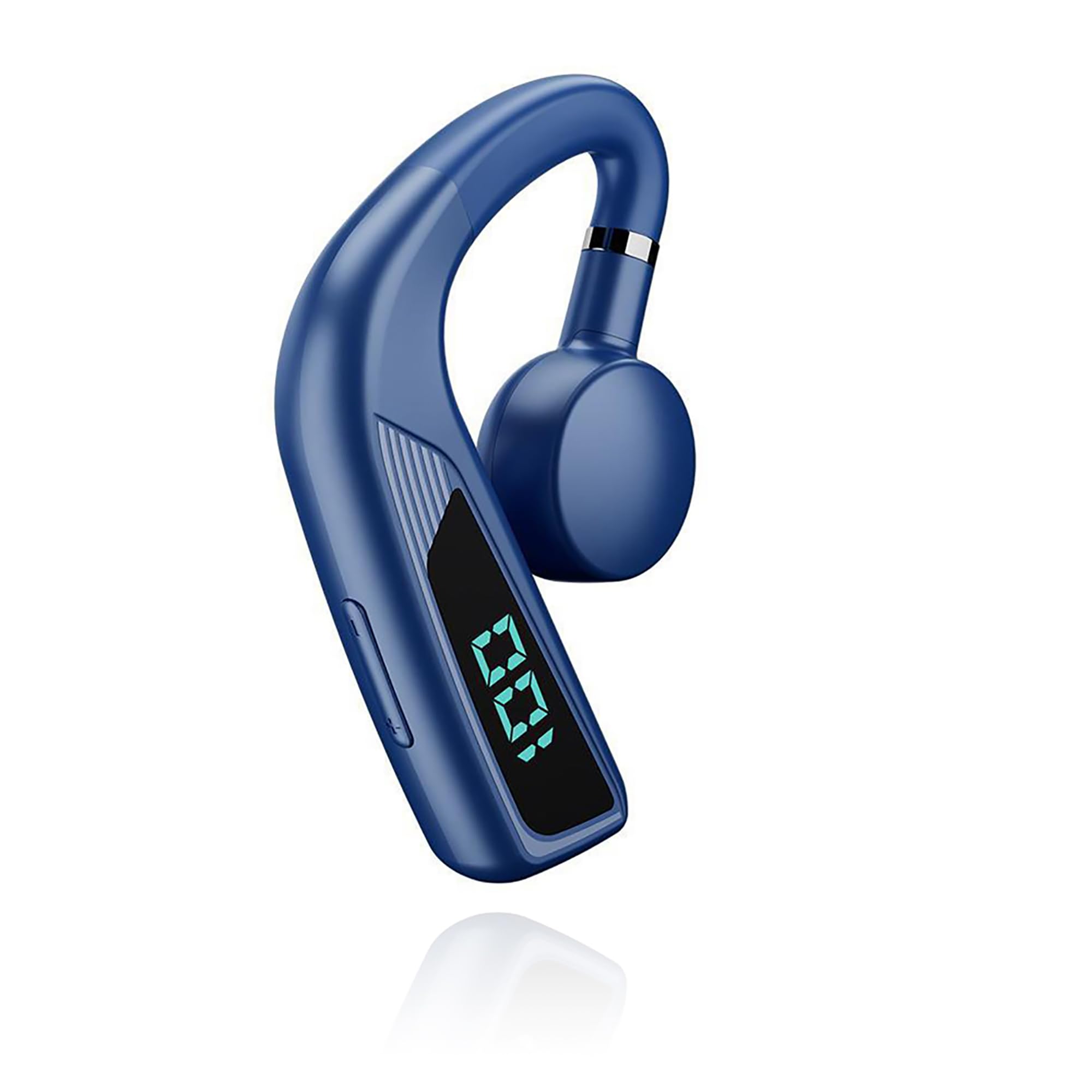 bone conduction headphone bluetooth earpiece for cell phone with microphone open ear bone consuction headphones with IPX5 waterproof bluetooth 5.2 wireless single ear headphone long battery life