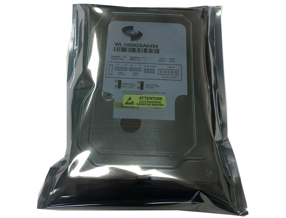 WL 1TB 64MB Cache 5400RPM SATA III (6.0Gb/s) (Low Power & Heavy Duty) 3.5" Internal Hard Drive (PC, NAS & CCTV DVR) - w/ 1 Year Warranty