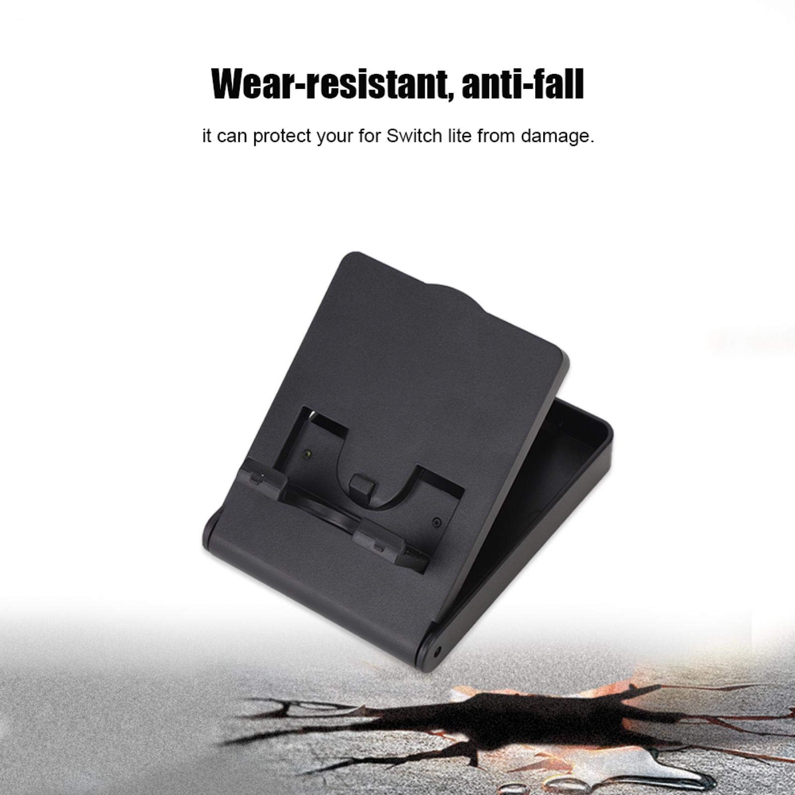 Game Console Holder Base, Portable Anti Fall Strong Durable Game Console Bracket for Switch Lite Game Console