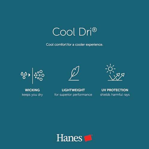 Hanes mens Sport Cool Dri Performance Tee Shirt, Wow Pink, Large US