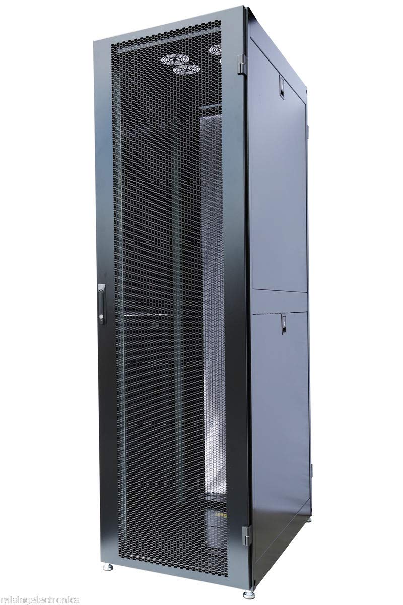 RAISING ELECTRONICS 42U Internet/Network Server Cabinet, 19 inch Installation, 1000mm Depth