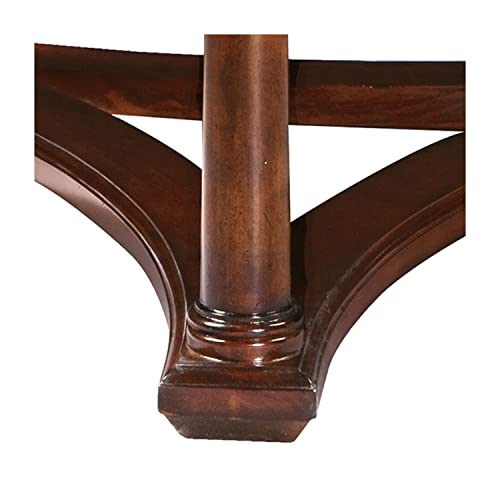 Hekman Furniture Bailey Round Coffee Table β Macadamia Finish, Lower Shelf, Rustic American Cherry Veneers & Select Solids, Lightly Distressed, Mid Century Modern Living Room Furniture