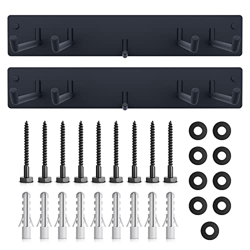 The Ultimate Garden Tool Organizer Racks For Wall Mount - Easy To Install Set of 2 Yard Tool Holders For Safe & Simple Garage/Shed Organization - Durable Utility Hangers For Shovels, Rakes & More