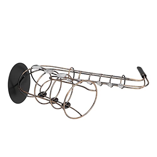 Horoper Decor Wine Holder Wine Rack, Wine Bottle Holder Metal Figurines Saxophone Practical Crafts Home Decoration Accessories,Wine Bottle Storage, Home Bar Decor Crafts