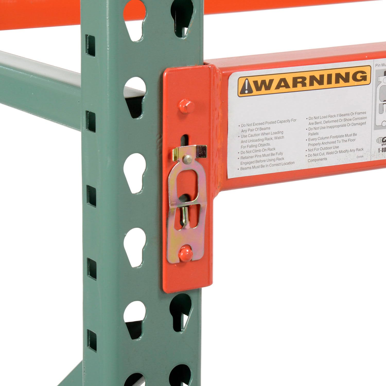 Global Industrial Teardrop Pallet Rack Add-On 108"W X 48"D X 120"H