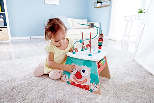 Hape Light-Up Circus Activity Cube | Bright Activity Center Development Play Set Toy for Toddlers