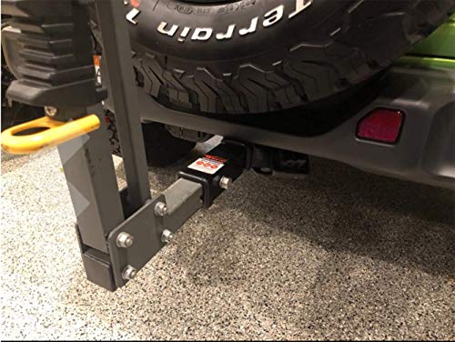 Towever 84332 Trailer Hitch Extender 2 Inch Receiver Tube Extension, 7 inches Length, 3500 lbs. GTW