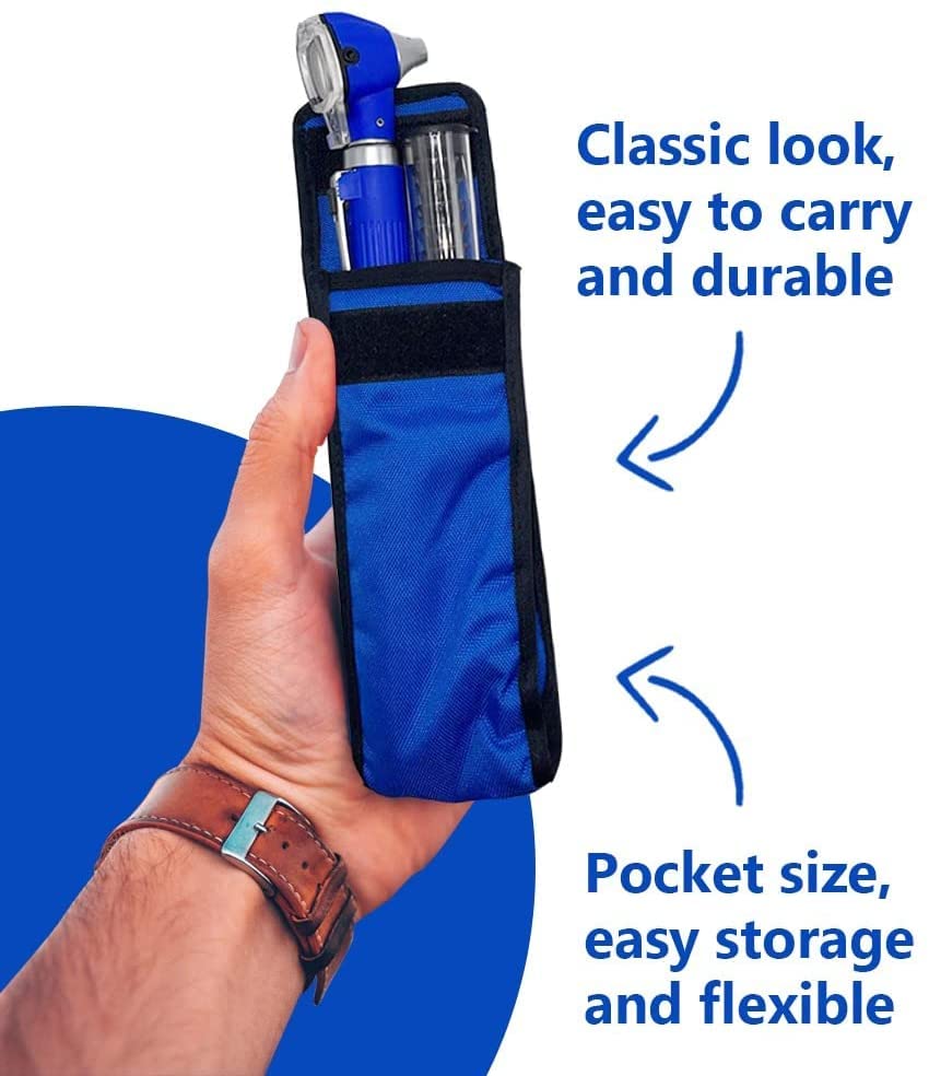 OdontoMed2011 LED Pocket Mini Otoscope Set Blue Color ODM