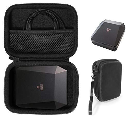 WGear Protective Case for Fujifilm Instax SP-3 Mobile Printer, Mesh Pocket for Cable and Printing Paper (Black)