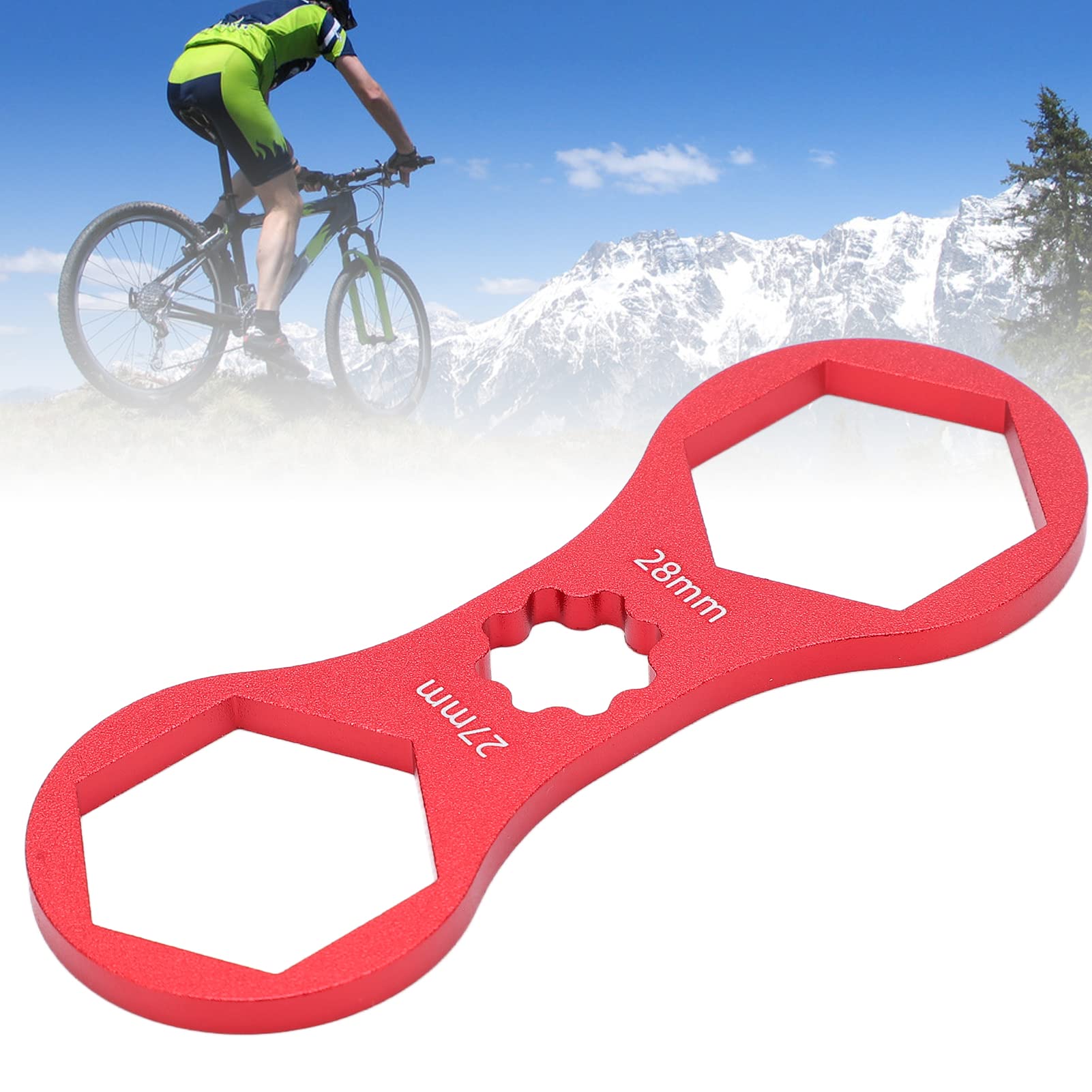 Beaswhca Mountain Bike Fork Shoulder Wrench Aluminum Alloy Mountain Bike Fork disassembly Tool Sturdy and Durable