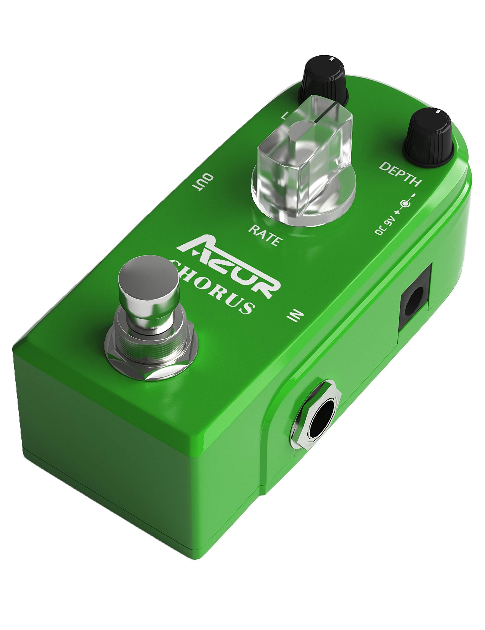 AZOR Chorus Guitar Effect Pedal with Power Adapter Pure Analog with True Bypass AP-309