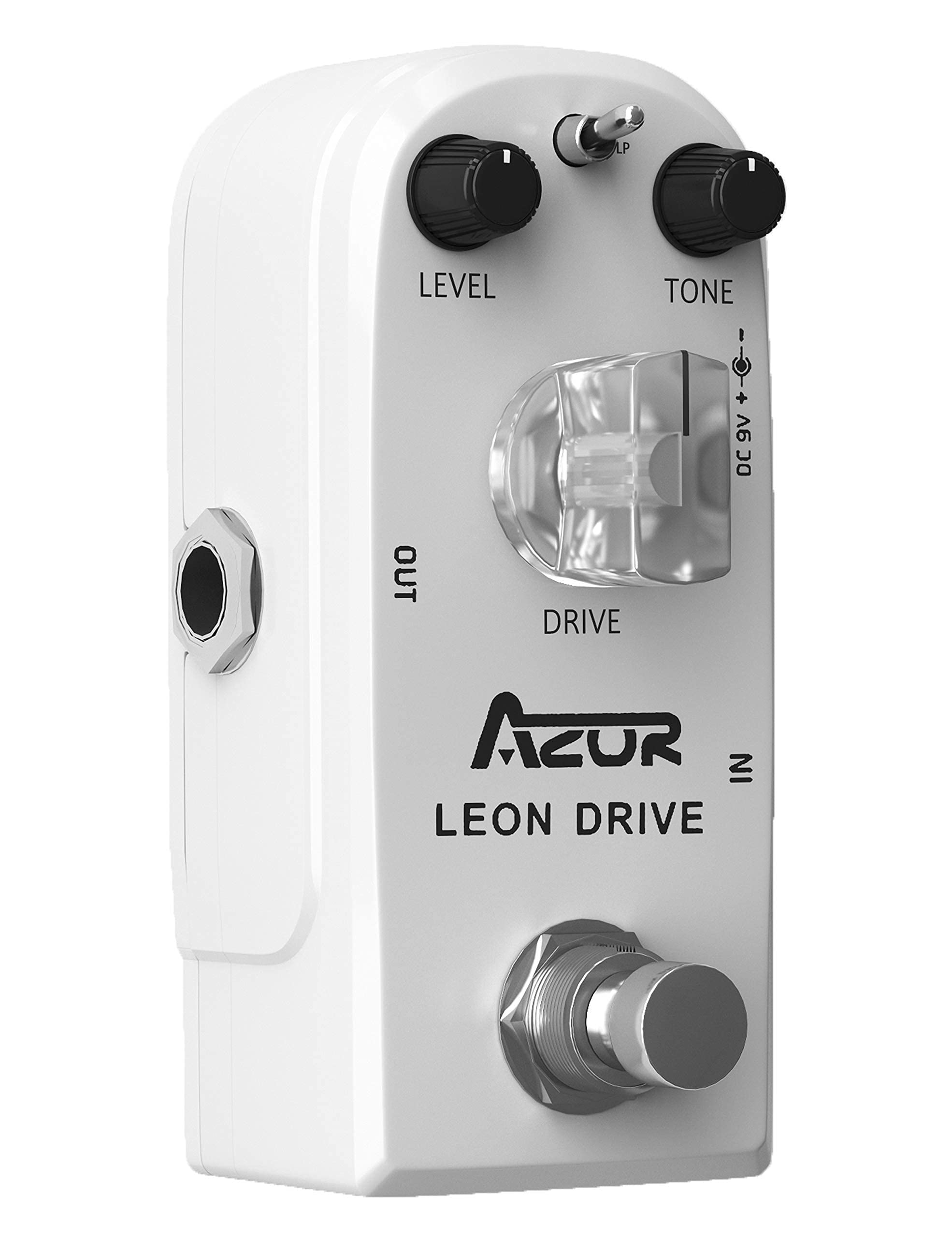AZOR Leon Ultimate Drive Overdrive Guitar Effect Pedal with Guitar Pedal Power Cable