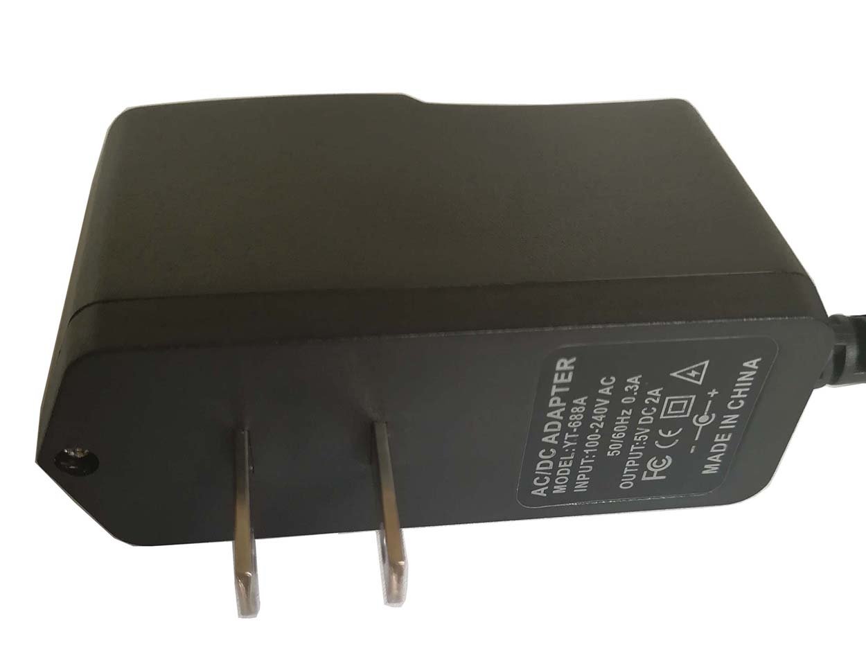 Universal 5.5mm x 2.1mm AC to DC 5V 2A Regulated Power Supply Wall Charger Adapter for Led Strip, String Lights, Wireless Router, LCD, Hub, Switches, CCTV Cameras, Android TV Box