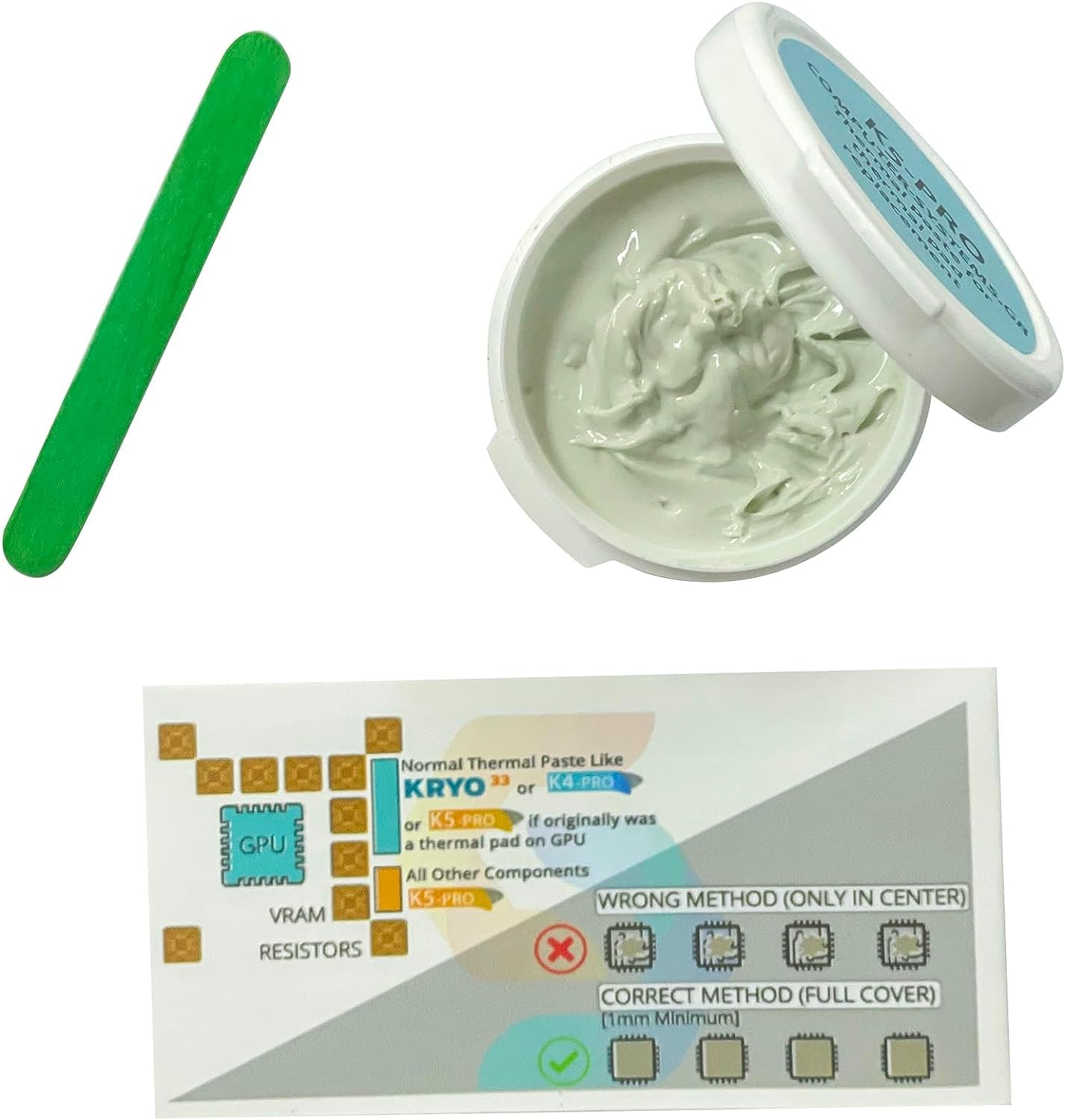 K5 PRO Viscous Thermal Paste for Thermal pad Replacement 20g (Apple iMac, Sony PS4 & PS3, Xbox, Acer Aspire etc)