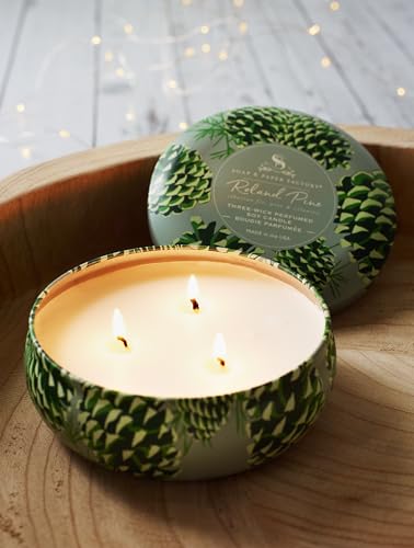 Roland Pine 13 oz Three-Wick Tin Candle