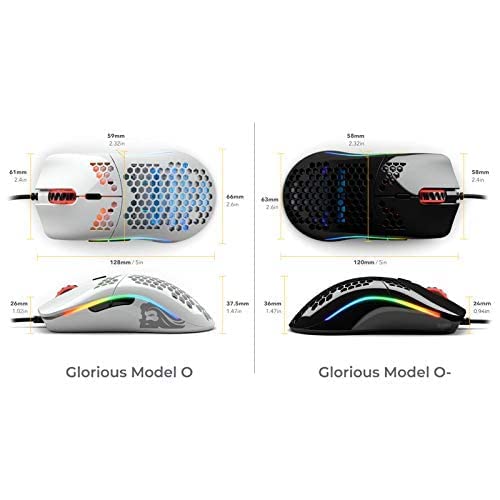 Glorious Gaming Mouse - Model O 67 g Superlight Honeycomb Mouse, Limited Edition Matte Pink - USB Gaming Mouse