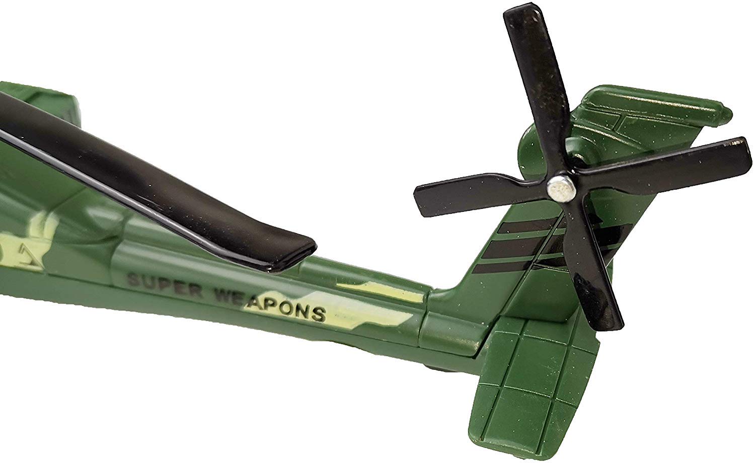 HAPTIME Military Helicopter Toy with Lights and Sounds, Pull Back Army Plane Airplane for Kids Children Boys Girls 11.2 inch (Green)