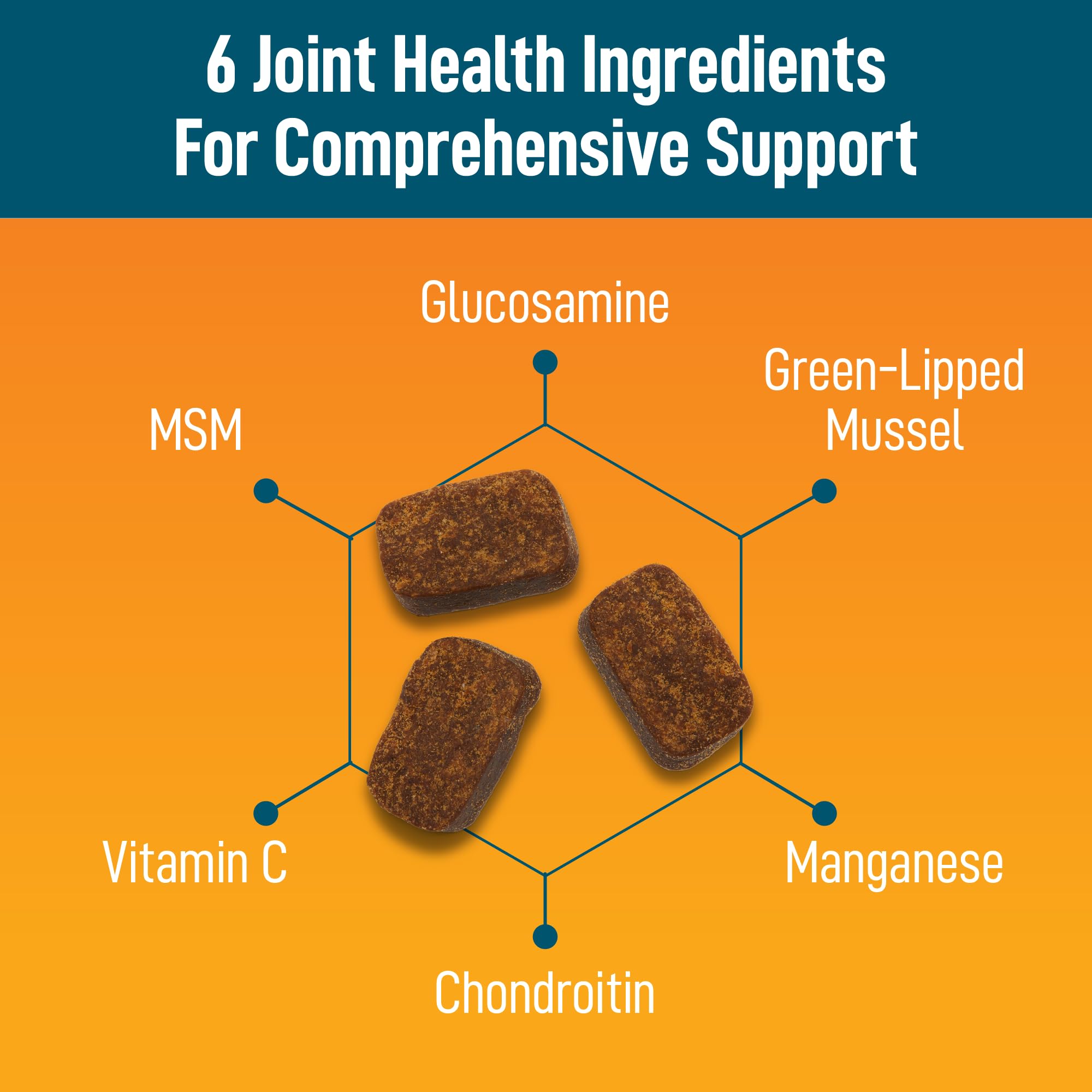 Saint Barkus Advanced Joint Health & Mobility Support for Dogs with glucosamine, chondroitin, MSM, Green-lipped Mussels. Support no-Kill Shelters with Your Purchase! - 60 Soft Chews