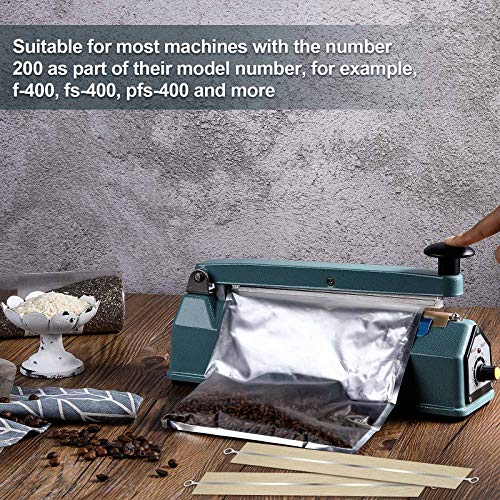 Honoson 10 Pieces Impulse Sealer Spare Repair Parts Kit Heating Element Service Heat Seal Strips Replacement Elements Compatible with F-400, FS-400, PFS-400