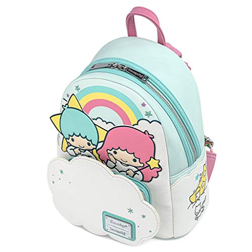 Loungefly Sanrio Little Twin Stars Two Stars on Cloud Adult Womens Double Strap Shoulder Bag Purse