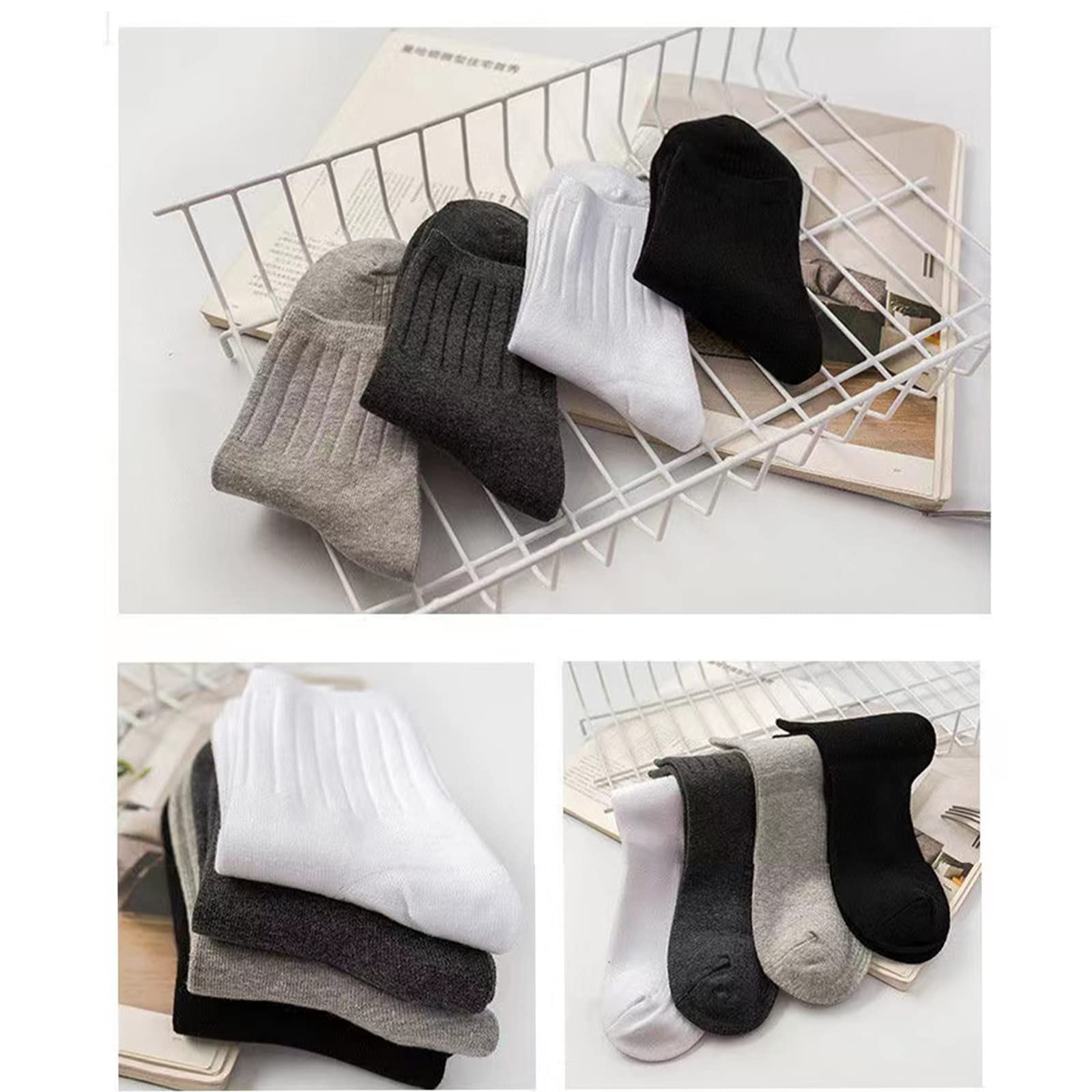 Aoiuhgyt Men's classic sports cotton socks,hiking socks,crew work boots socks for men 4 pcs