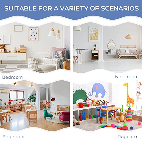 Qaba 3 Pcs Kids Table and Chair Set with Storage Under Tabletop, Activity Table and 2 Chairs, Kids Drawing Table for Playroom Furniture, Grey