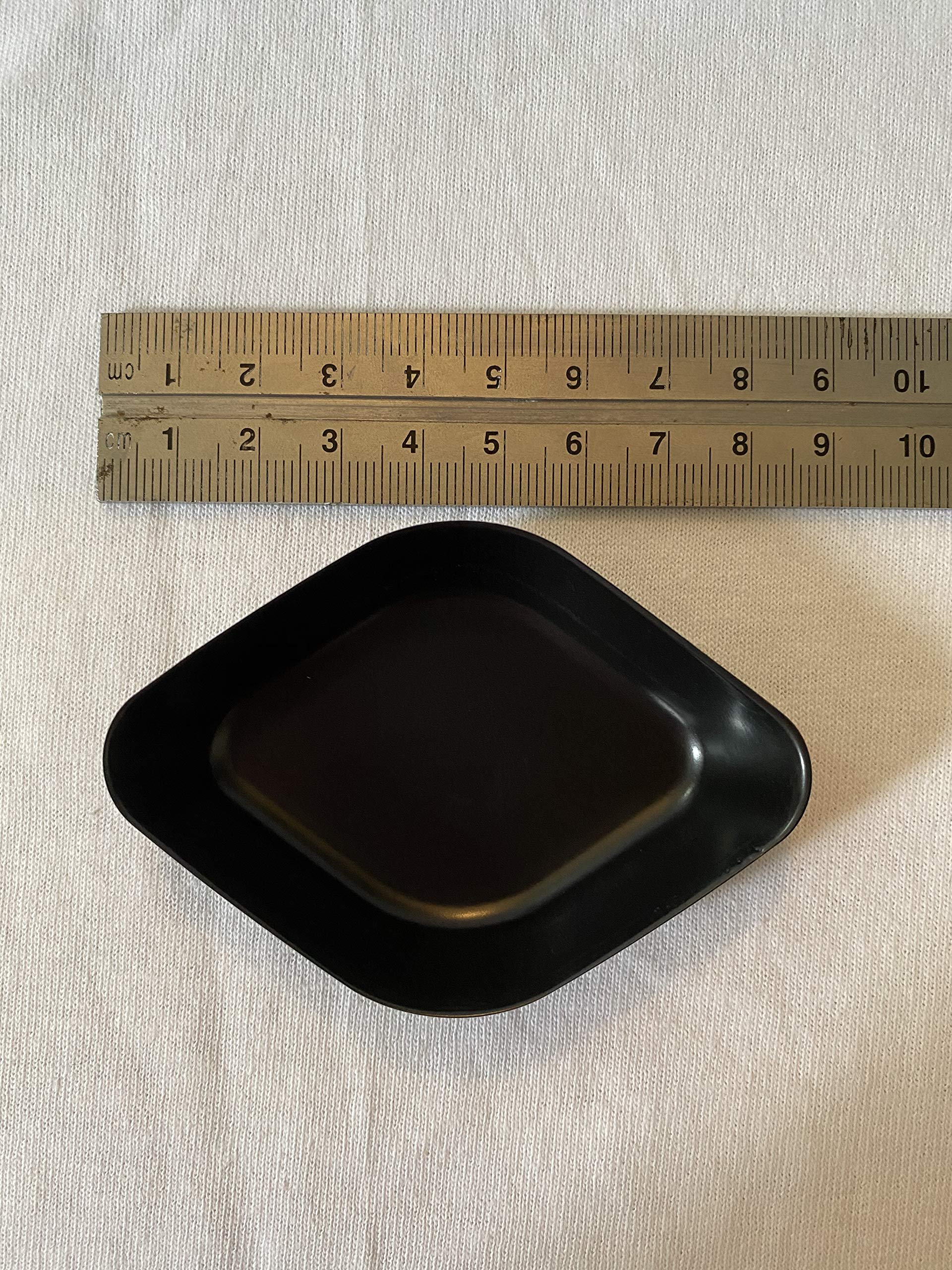 Diamond Weighing Boats, W-D30-BA-50, 30ml, Medium,Black, Anti-Static, Pack of 50