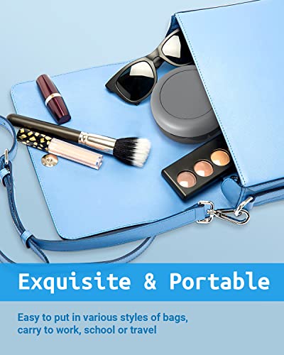 Denture Bath Case, Denture Cup, Leak Proof Portable Retainer Case, Denture Cleaning Kit with Cleaner Brush, Denture Box with Strainer & Mirror, Denture Case for Aligner Retainer Mouth Guard