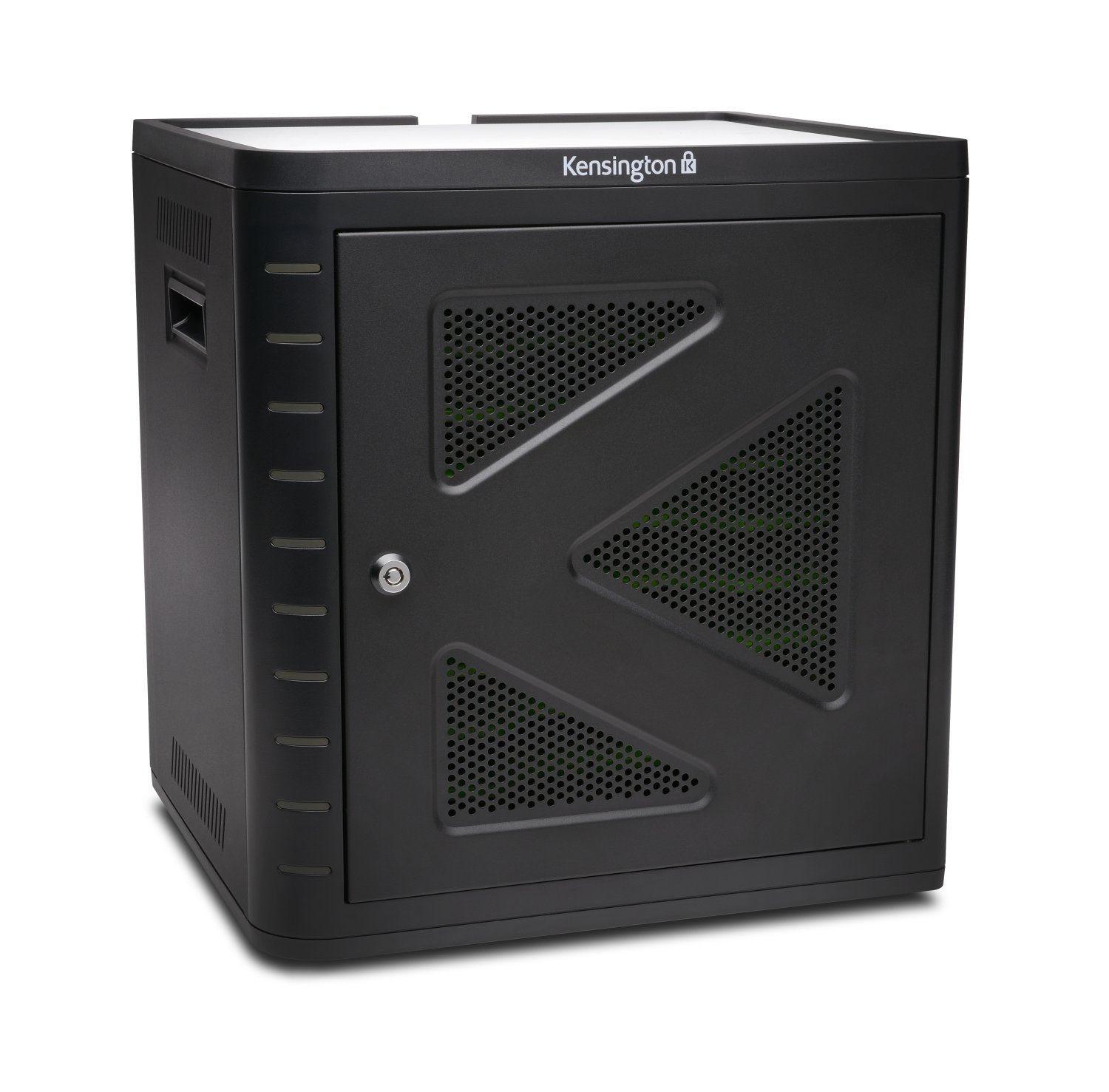 Kensington - K67862AM Charge and Sync Cabinet for 7-Inch to 10-Inch Tablets, iPad Air, iPad 4/3/2 and Galaxy Tab 3 (K67862AM) Black