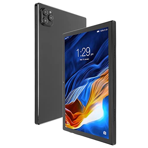 Black Tablet 10.1 Inch Tablet 1080x1960 HD Resolution 100240V 6GB 128GB for Work (US Plug)