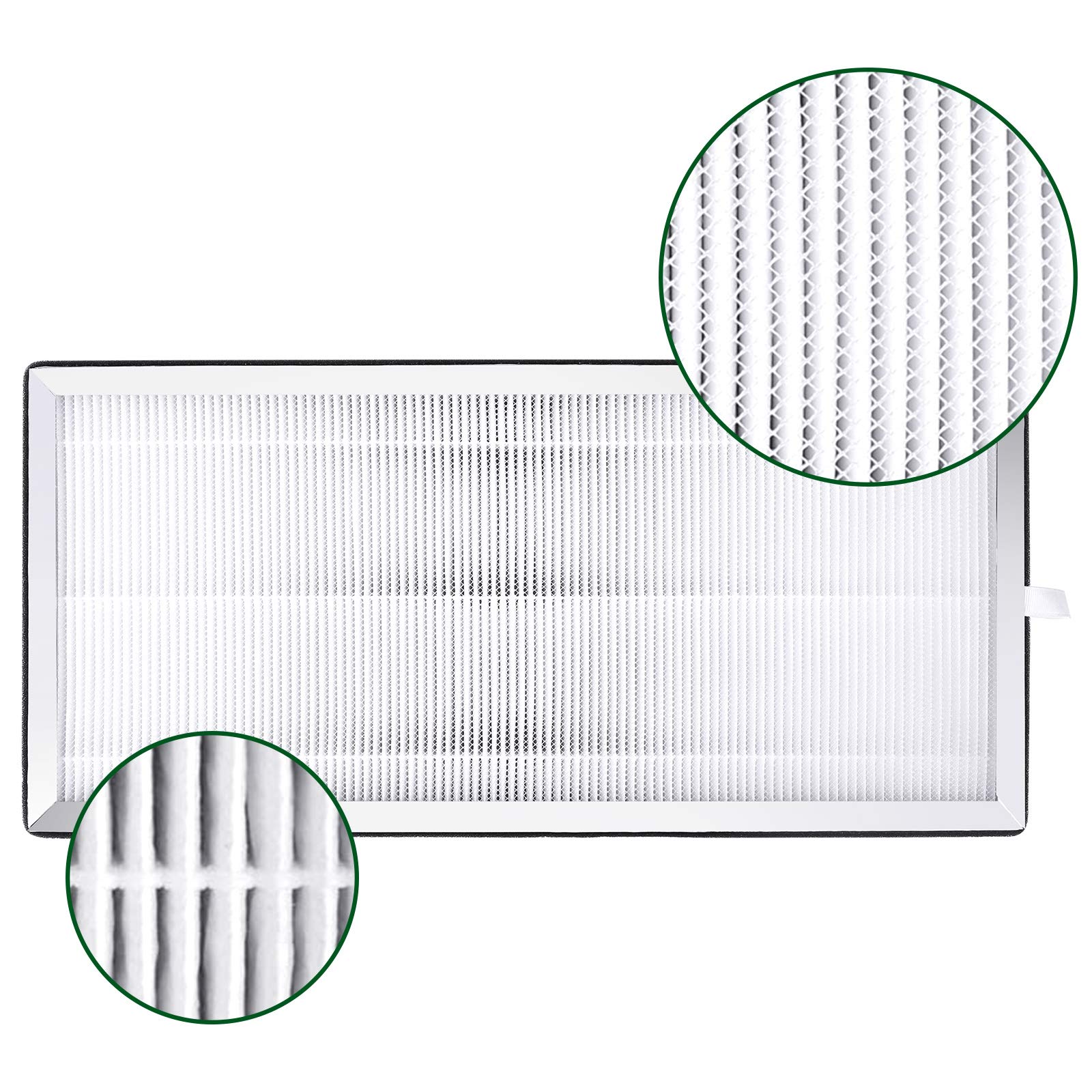 MA-40 Replacement Filter Compatible with Medify MA-40, 3 in 1 Pre-Filter, H13 HEPA Air Filter and Activated Carbon, 2 Pack, By KeeTidy