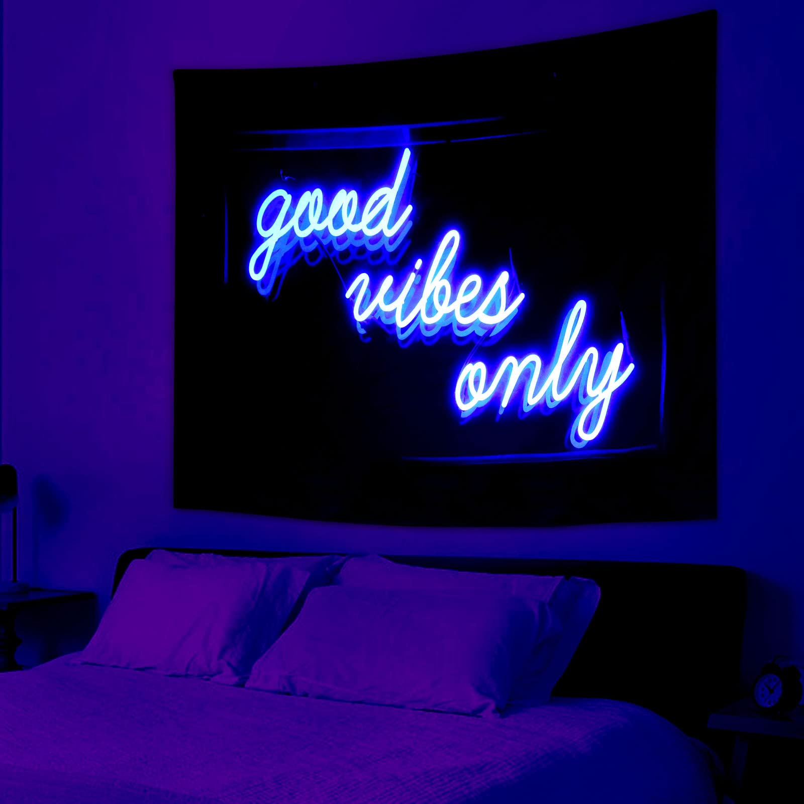 Blacklight Tapestry for Bedroom Blue Room Decor Aesthetic ๐ฎ๐๐๐
๐ฝ๐๐๐๐ ๐ถ๐๐๐ ๐พ๐๐๐
๐ Glow in the Dark Tapestry UV Reaction Tapestry Wall Hanging for Living Room Dorm Decor (51''Hx60''L)
