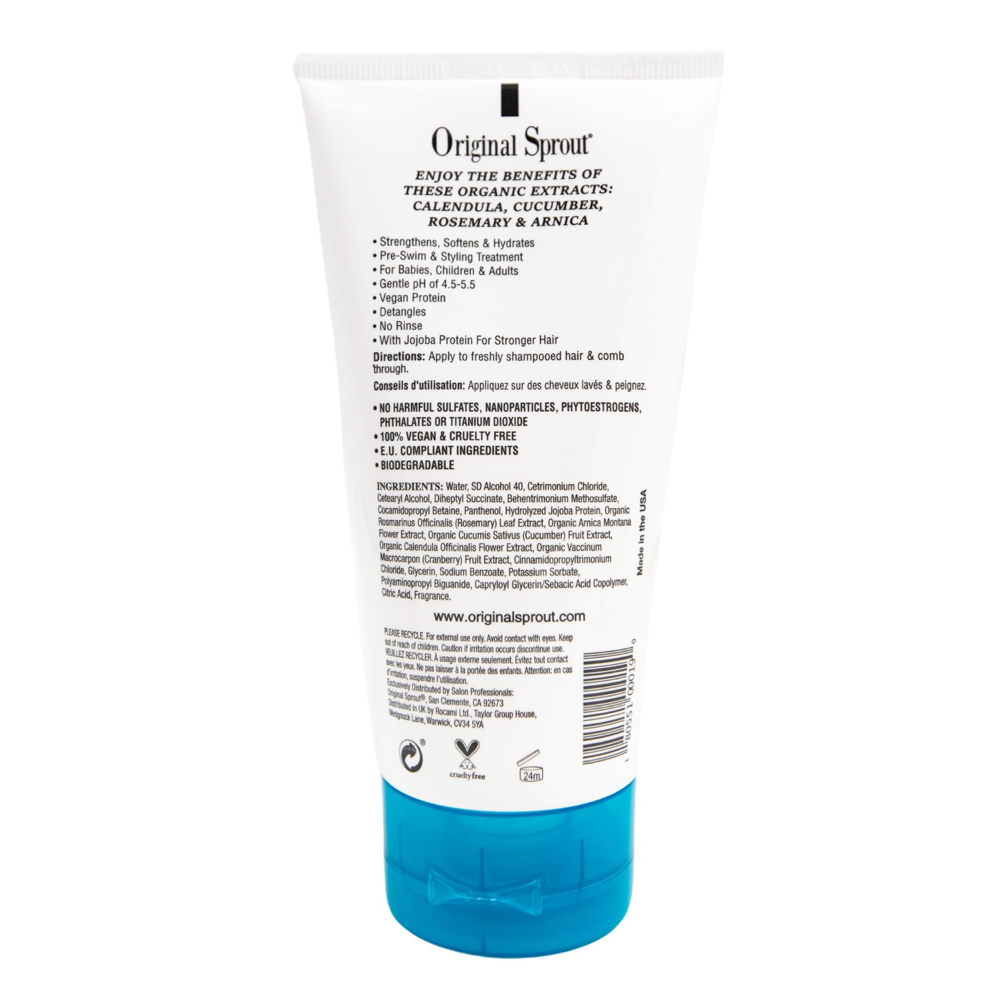 Original Sprout Leave-In Conditioner and Pre-Swim Treatment for All Hair Types, 4 oz. Bottle