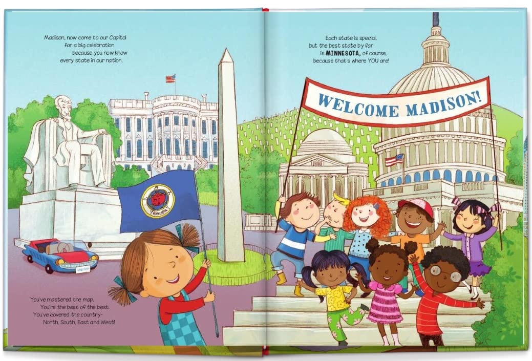 USA Road Trip - Personalized Children's Story - I See Me! (Hardcover)