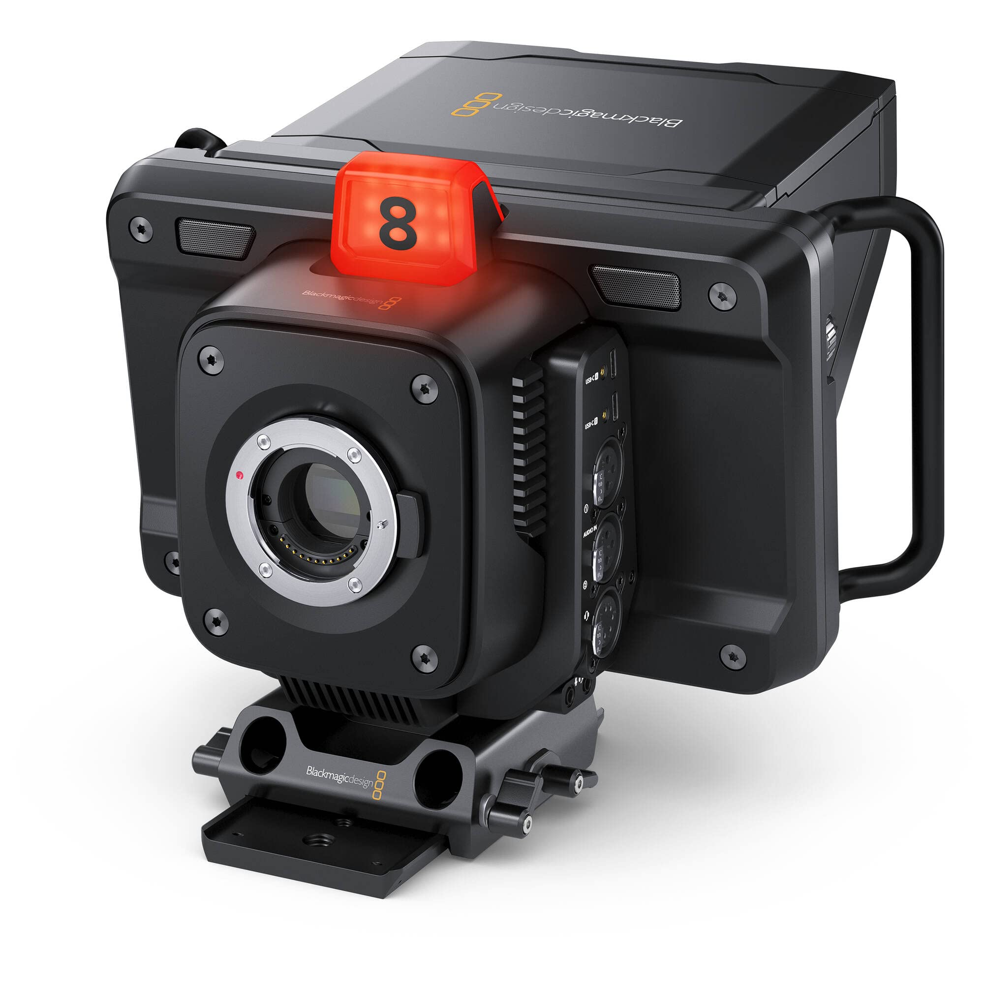 Blackmagic Design Studio Camera 4K Pro Live Production Camera Bundle with 10ft HDMI 2.0 Cable, 6ft USB-C Cable, and 5-Pack of Solid Signal Cable Ties (CINSTUDMFT/G24PDF)