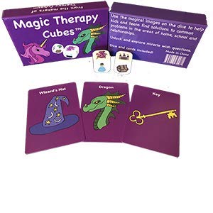 Magic Therapy Cube Game Helps Kids and Teens Find Solutions to Problems. Connect Through Magical Wish Questions for Counselors and Teachers.