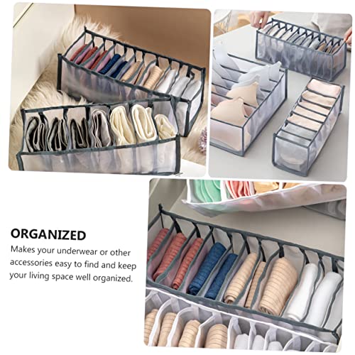 FONDOTIN 1Pc Box storage box partition box transparent lingerie collapsible storage bins clothing storage bags underwear drawer divider Bra Drawer Organizer clothes storage bag fabric sock